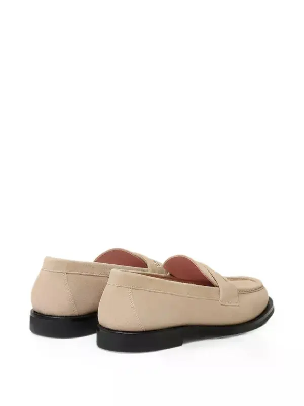 Fabiana Filippi Suede Loafers With Bead Embellishment
