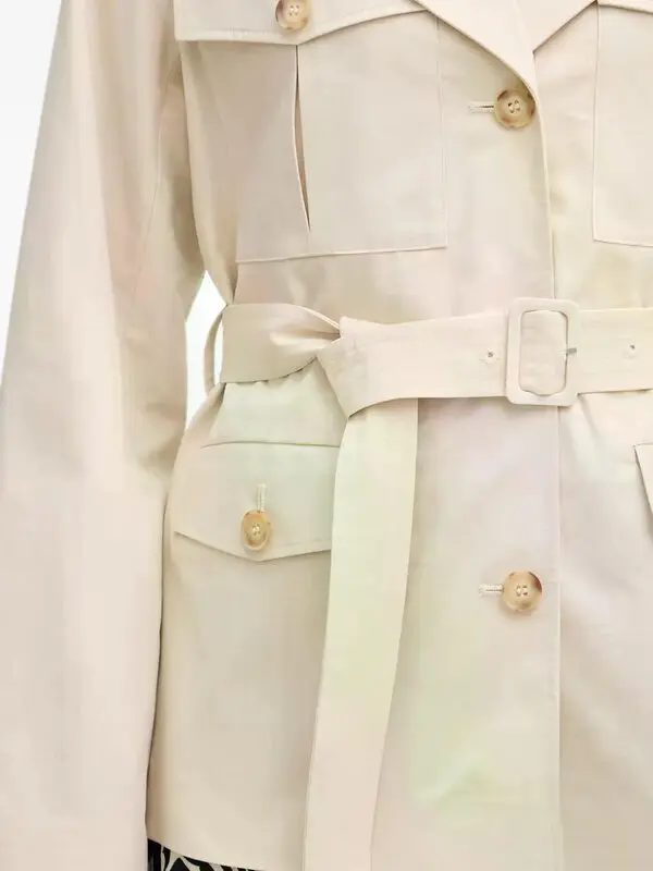 Gant Belted Four-pocket Jacket With Notch Lapels
