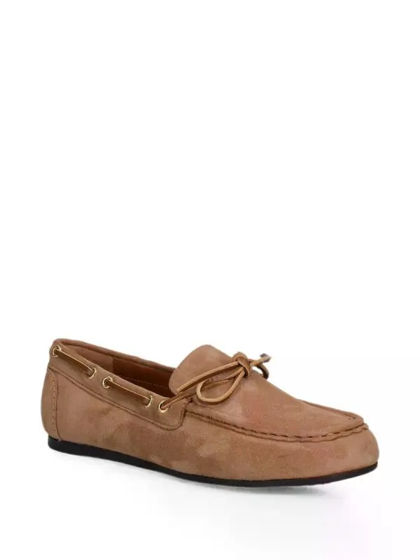 BILLI BI Bow-detail Suede Loafers