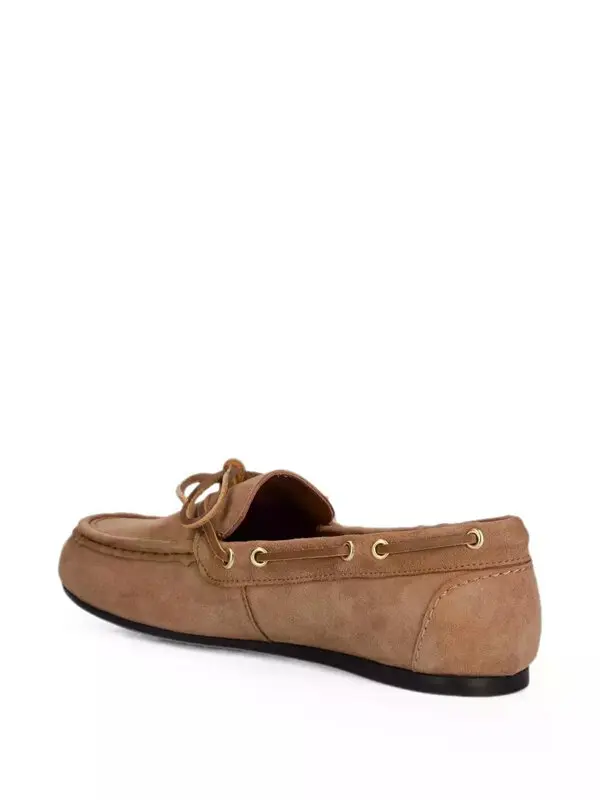 BILLI BI Bow-detail Suede Loafers