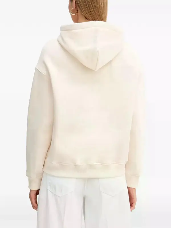 From Future Heart Motif Drawstring Hoodie
