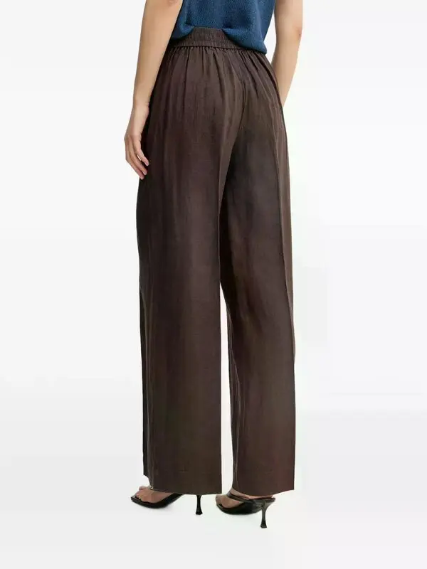 BENETTON Linen Wide-leg Trousers