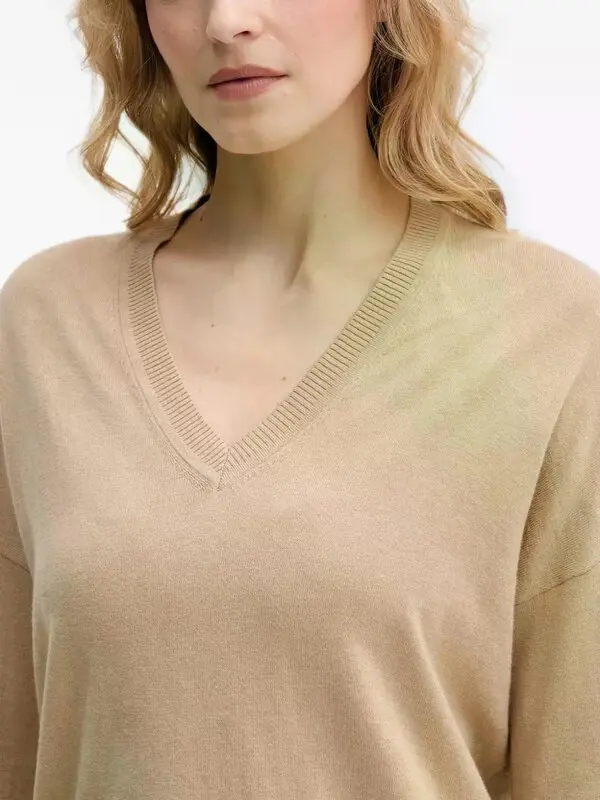 BENETTON V-neck Ribbed-trim Sweater