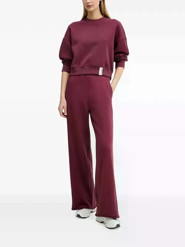 BENETTON Elasticated Raw-edge Wide Leg Track Pants