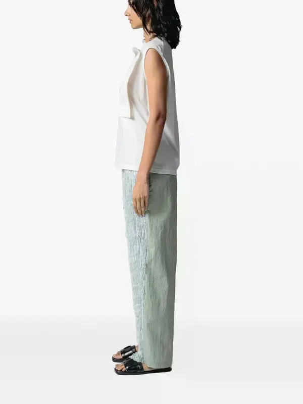MULLER OF YOSHIOKUBO Sleeveless Top With Lace Panel