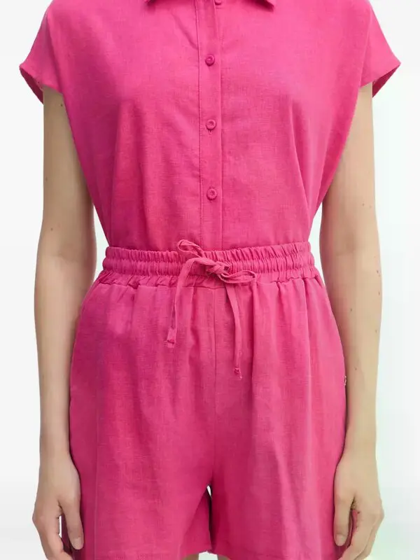 GAUDI Drawstring Waist Logo Plaque Shorts