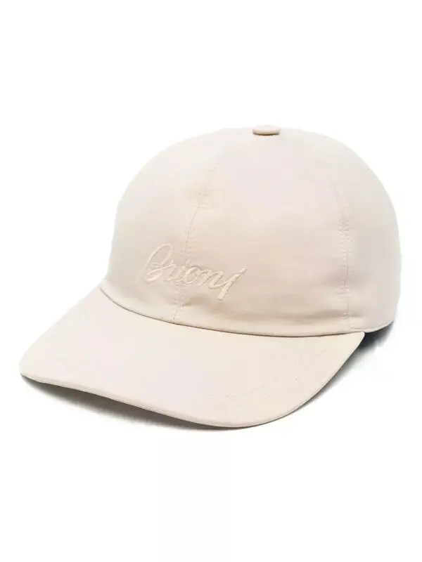 Brioni Logo-embroidered Baseball Cap - Neutrals