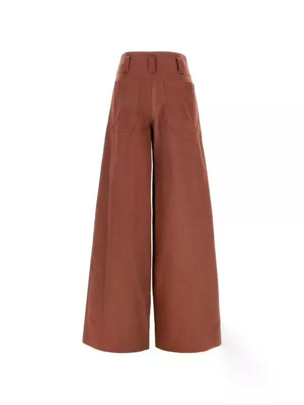 Chloé Pleated Wide-leg Trousers
