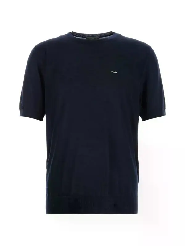 Prada Short-sleeve Logo-patch T-shirt