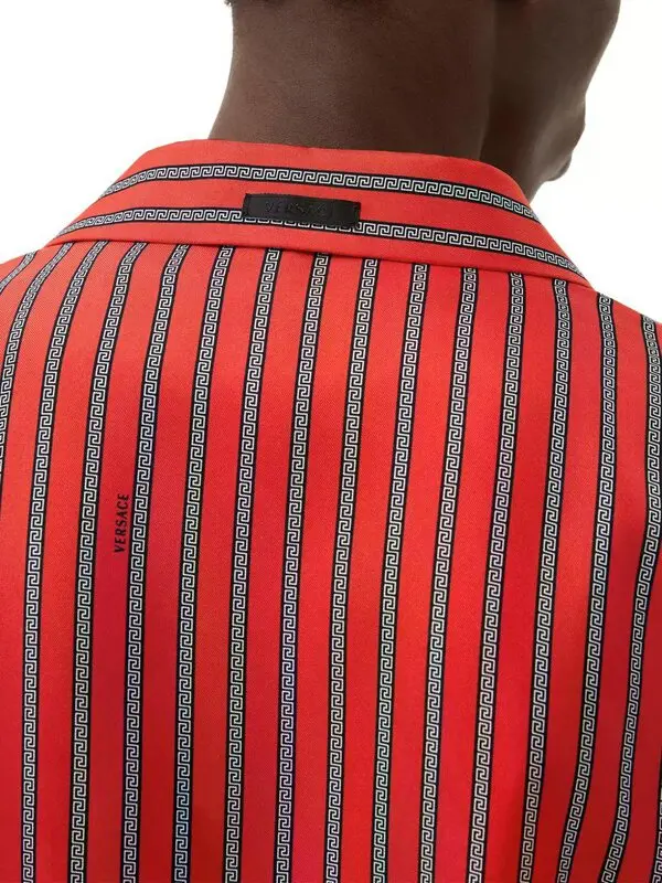 Versace Printed Silk Twill Shirt