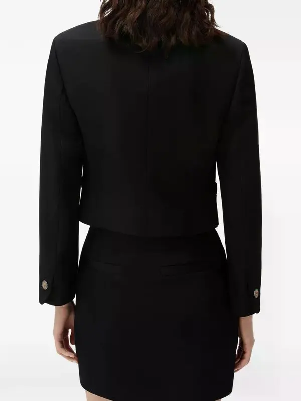 Versace Cropped Jacket With Medusa Buttons