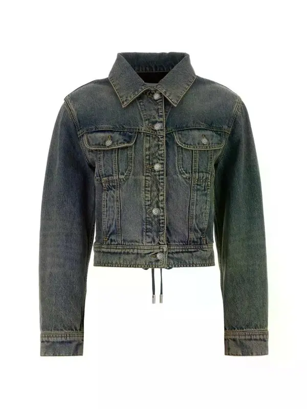 Alexander McQueen Lace-up Denim Jacket