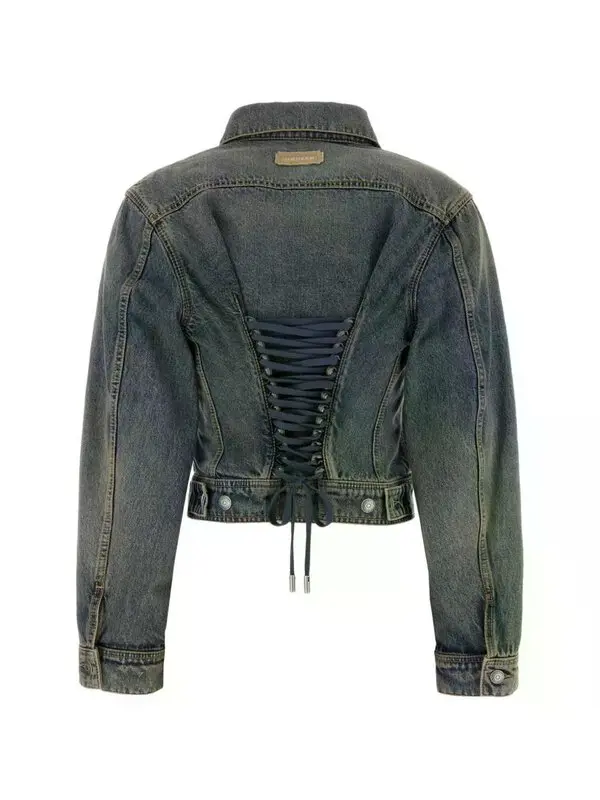 Alexander McQueen Lace-up Denim Jacket