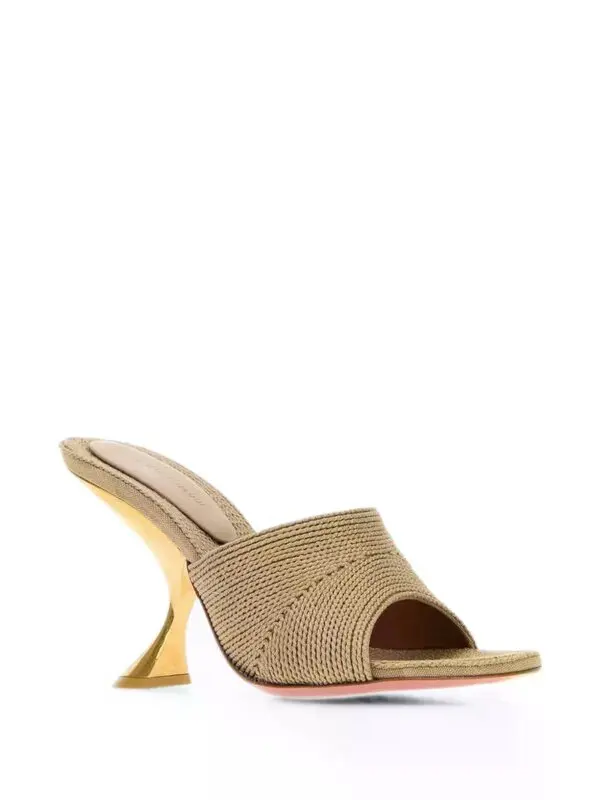 Amina Muaddi Taylor Woven Sandals
