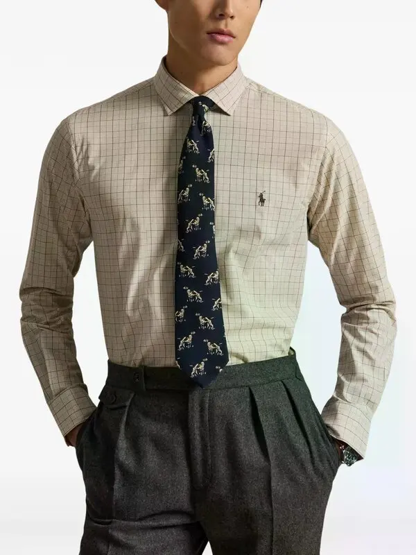 Polo Ralph Lauren Check-pattern Logo-embroidered Shirt