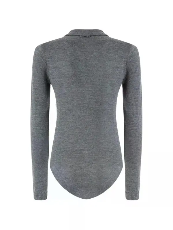 Pinko Fine-knit Long-sleeve Bodysuit