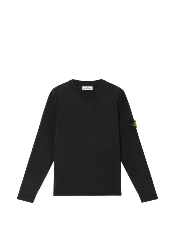 Stone Island Logo Patch Crew Neck Sweater