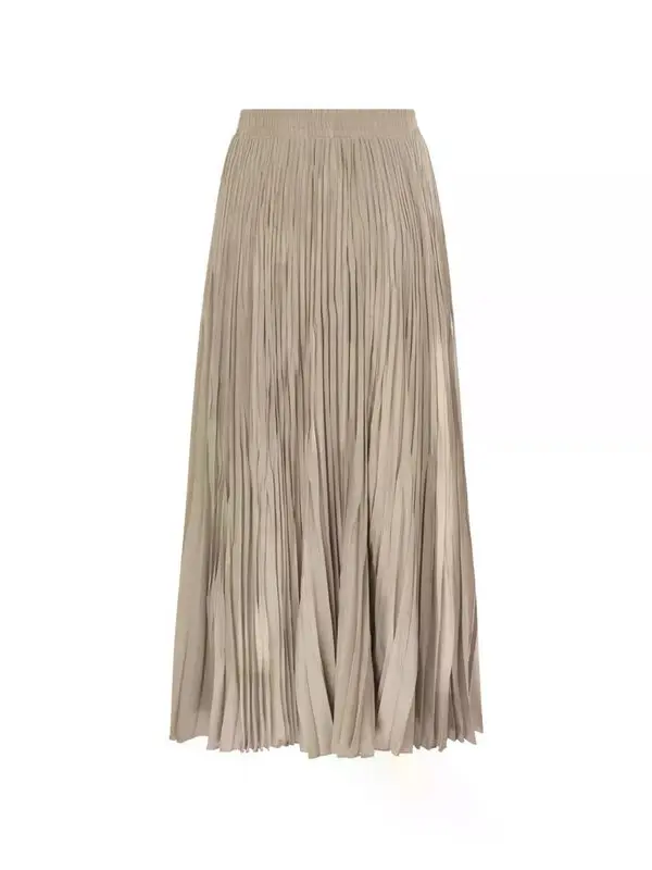 Max Mara Pleated Flared Maxi Skirt