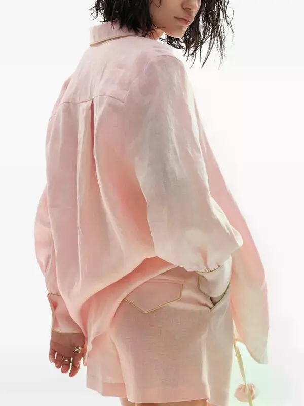 LITA COUTURE Rosette Detail Belted Shorts