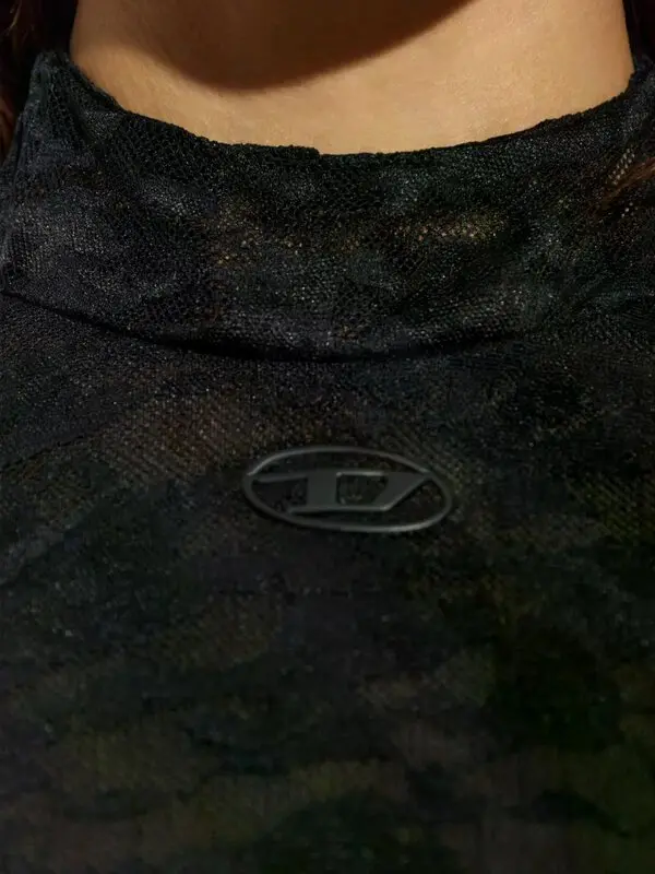 DIESEL® Lace Halterneck Cropped Top