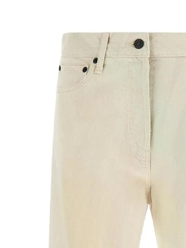 THE ROW Fortino Raw-cut Straight-leg Jeans - Neutrals