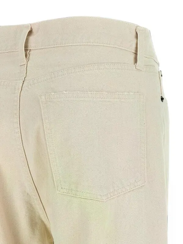 THE ROW Fortino Raw-cut Straight-leg Jeans - Neutrals