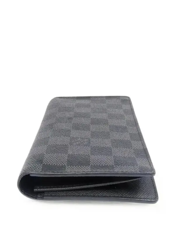 LOUIS VUITTON Damier Graphite Long Wallet - Black