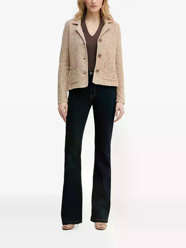 BENETTON Button-fastening Textured Cardigan