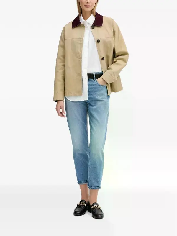BENETTON Corduroy-collar Button-down Jacket