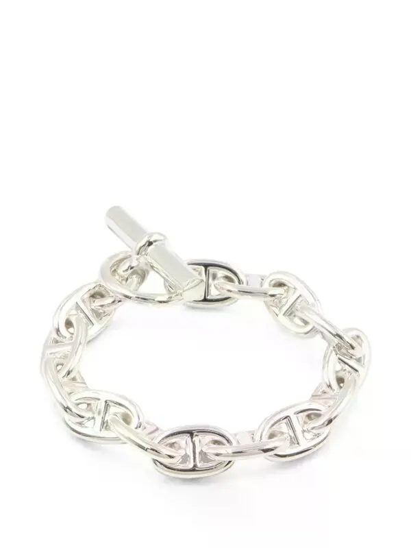 Hermès Chaine D'ancre Mm Bracelet In Sterling