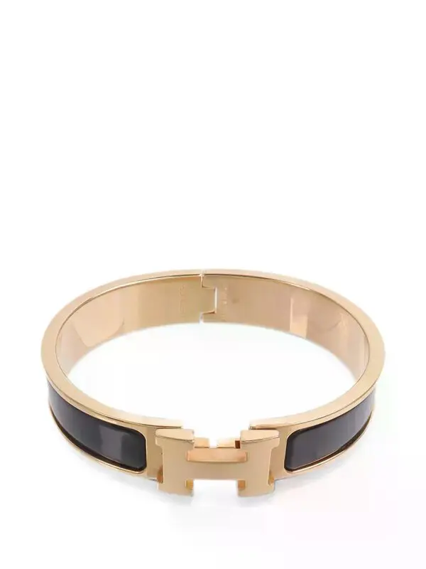 Hermès Clic-h Enamel Bracelet - Gold