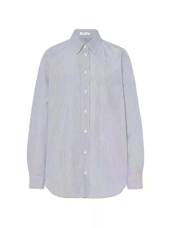 THE ROW Gavina Striped Cotton Shirt