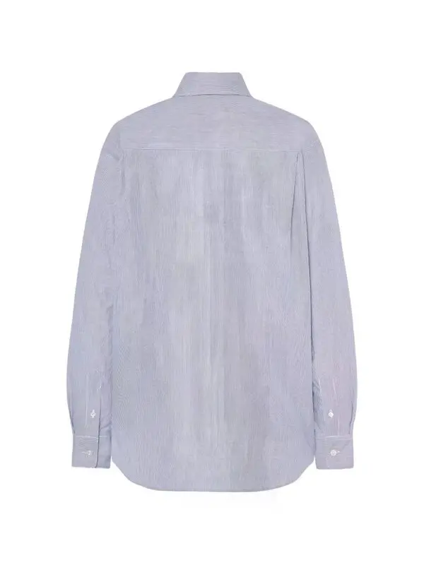 THE ROW Gavina Striped Cotton Shirt