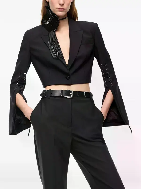 Pinko Cropped Lace-up Jacket