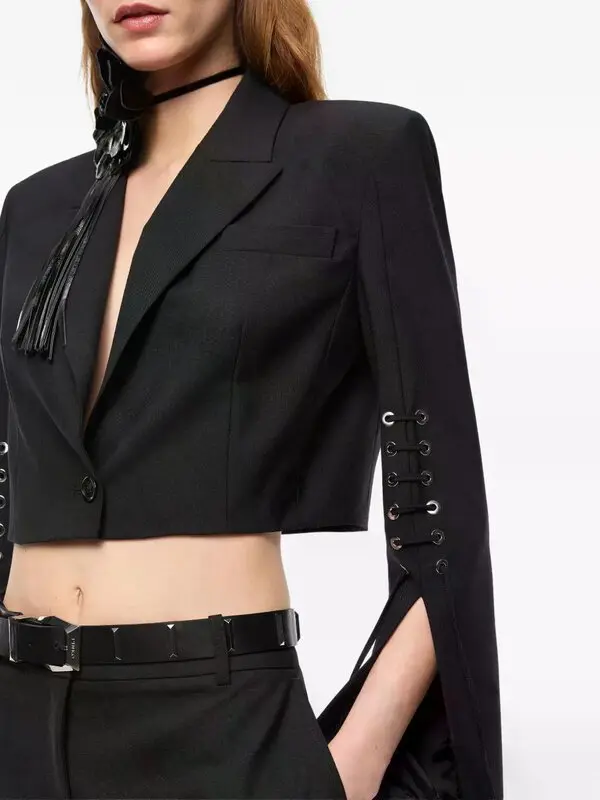 Pinko Cropped Lace-up Jacket