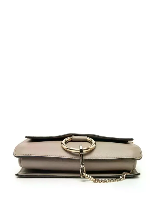 Chloé Faye Small Suede And Calfskin Crossbody Bag - Brown