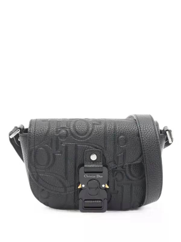 Dior 2000s Saddle Gravity Messenger Bag - Black
