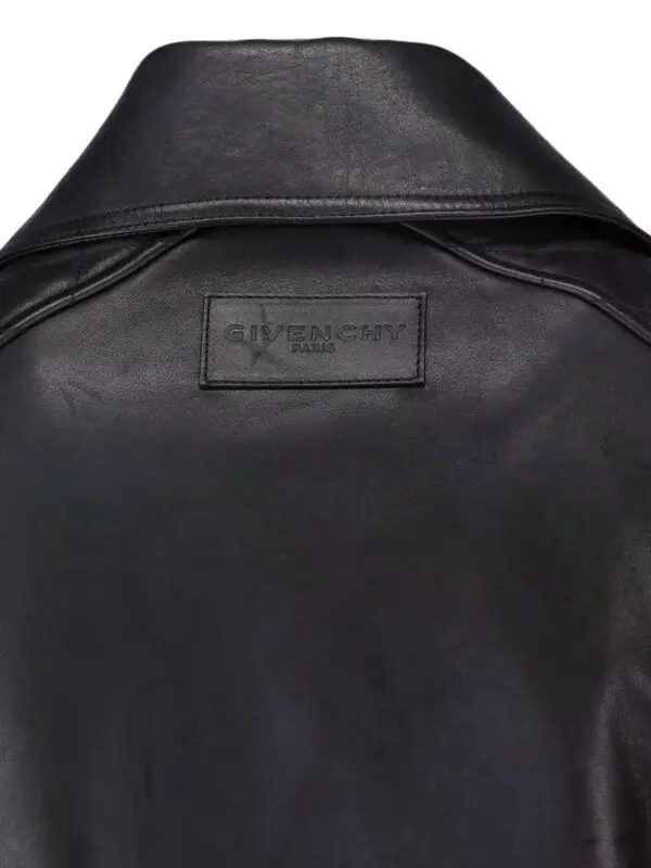 Givenchy Quilted-shoulder Leather Biker Jacket
