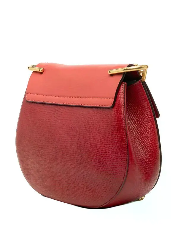 Chloé Bicolor Calfskin Drew Crossbody Bag - Pink