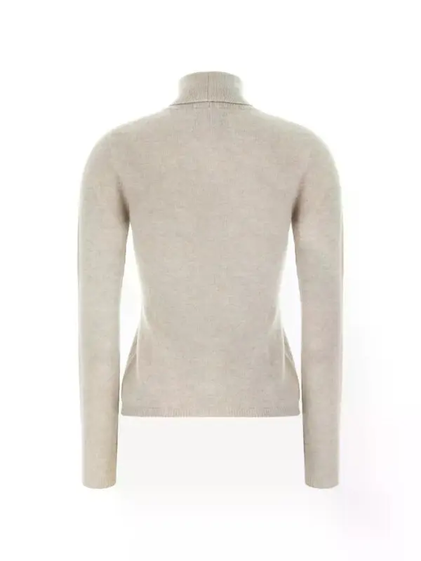 VANISÈ Roll Neck Ribbed Trim Sweater