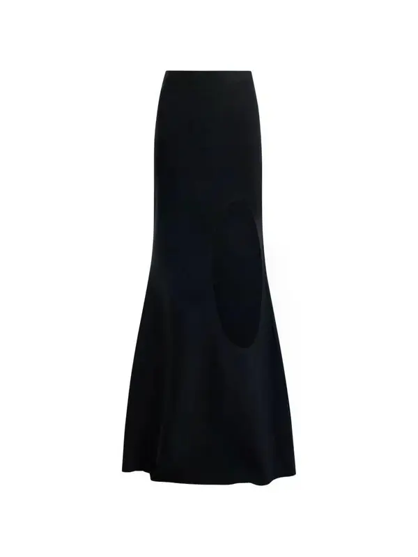 A.W.A.K.E. Mode Cut-out Flared Skirt - Black