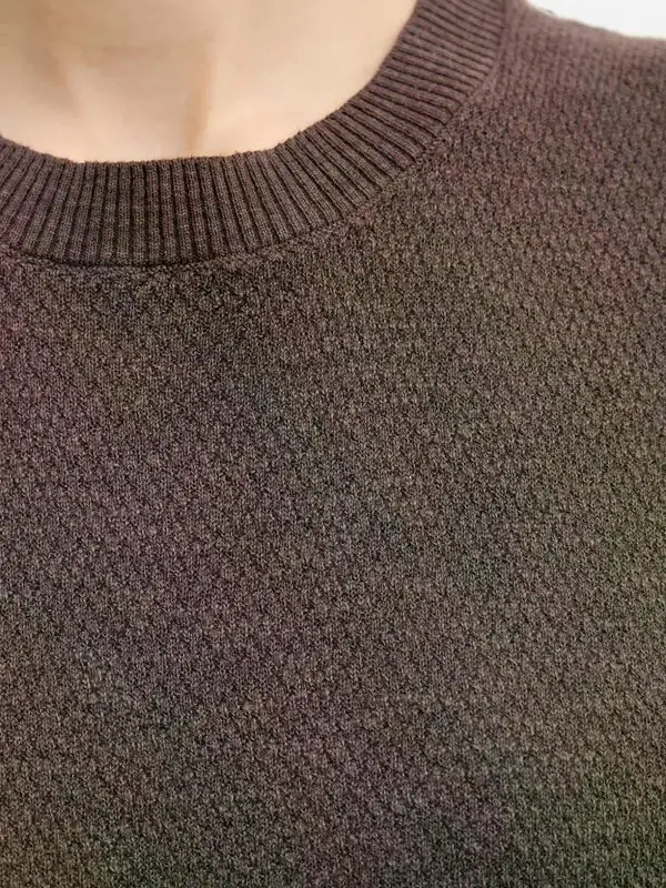 BENETTON Ribbed-trim Knitted Top
