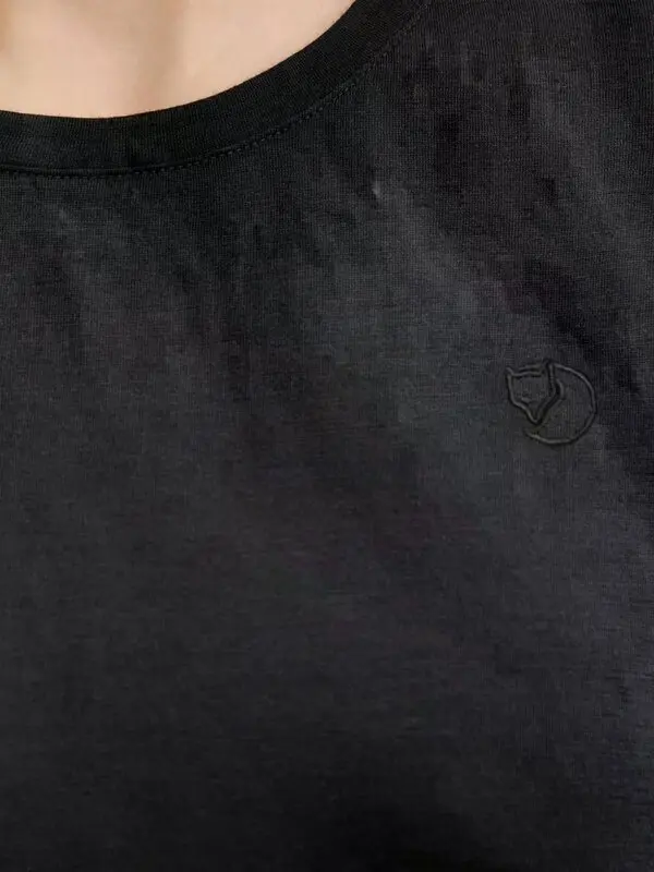 Fjallraven Logo Embroidered Long Sleeve T-shirt