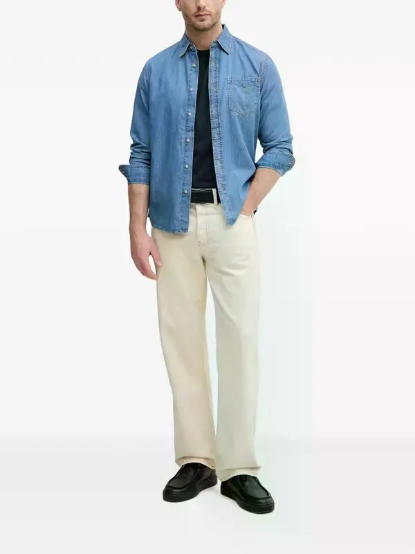 BENETTON Chest-pocket Denim Shirt