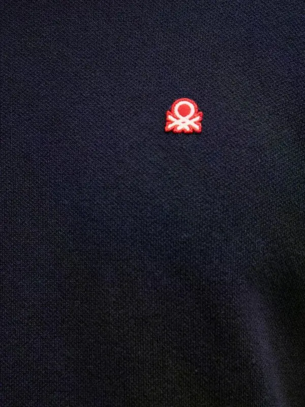 BENETTON Crew Neck Logo Patch Sweater