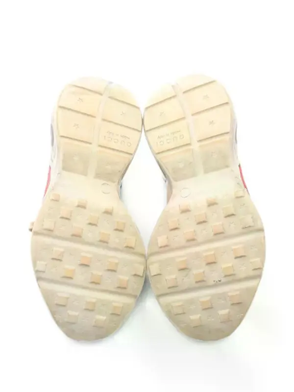Gucci Lighton Leather Sneakers With Mouth Print