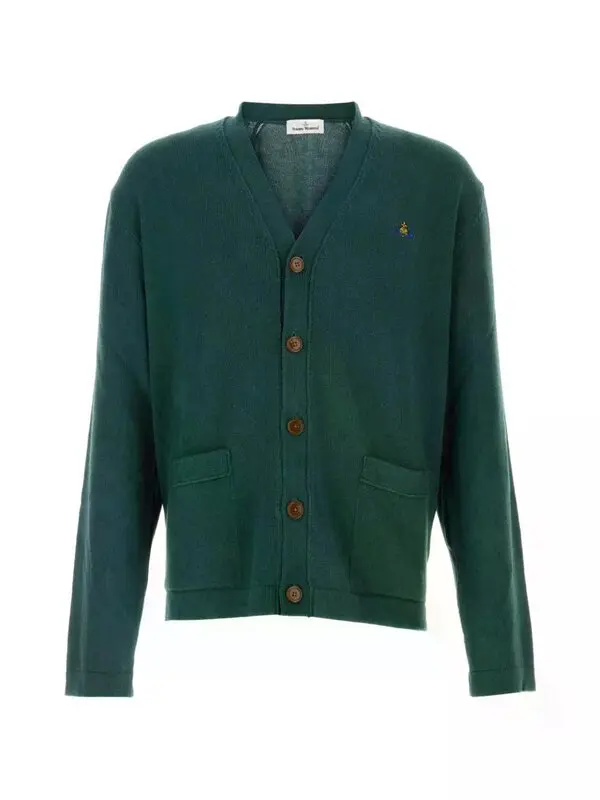 VIVIENNE WESTWOOD Alex Embroidered Logo Cardigan