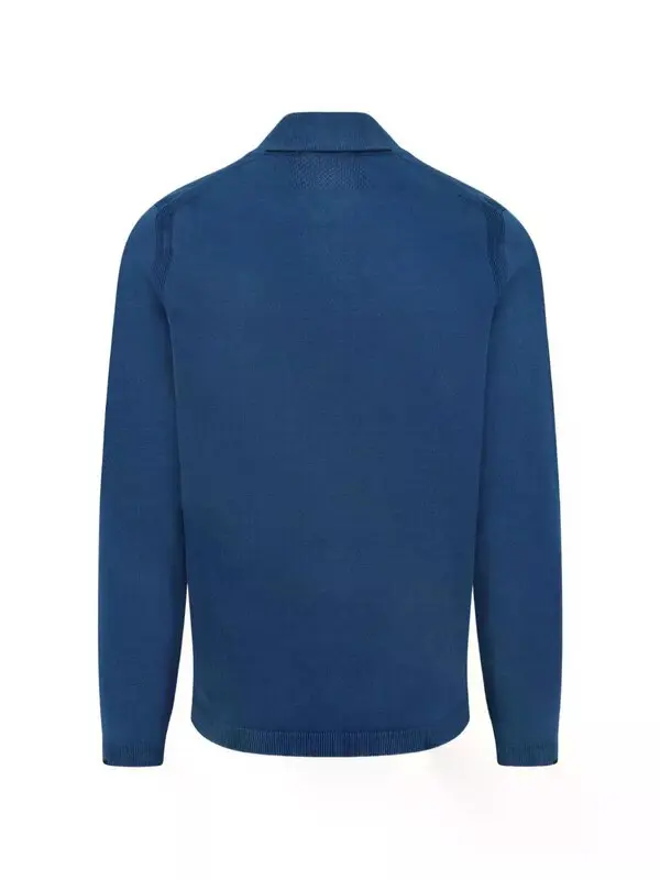 BOSS Logo Patch Half-zip Sweater