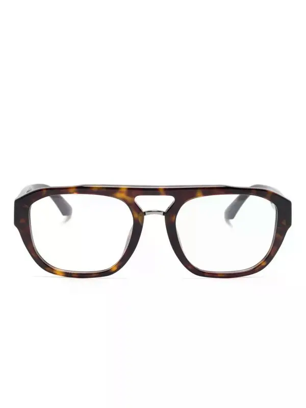 Dolce & Gabbana Tortoiseshell Pilot Frame Glasses