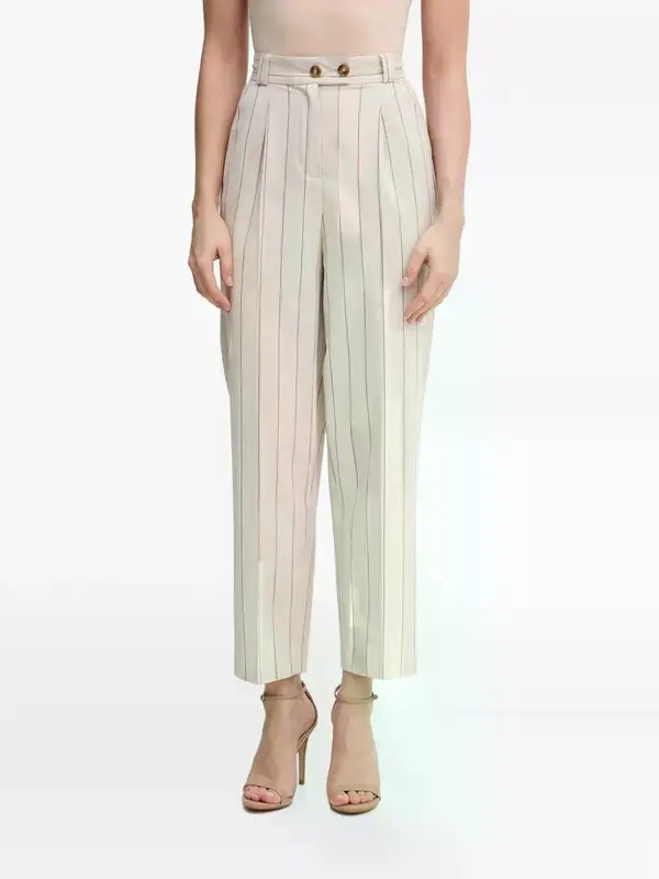 BENETTON Pinstriped Pleated Trousers